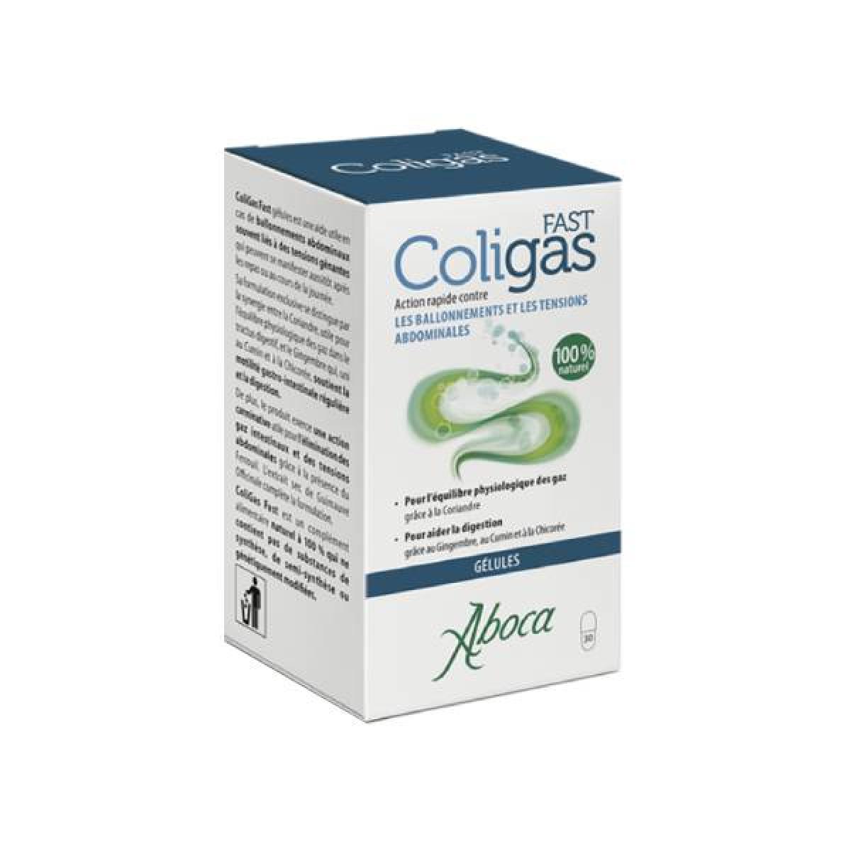 ABOCA Coligas fast 30 gélules - Parapharmacie - Pharmarket