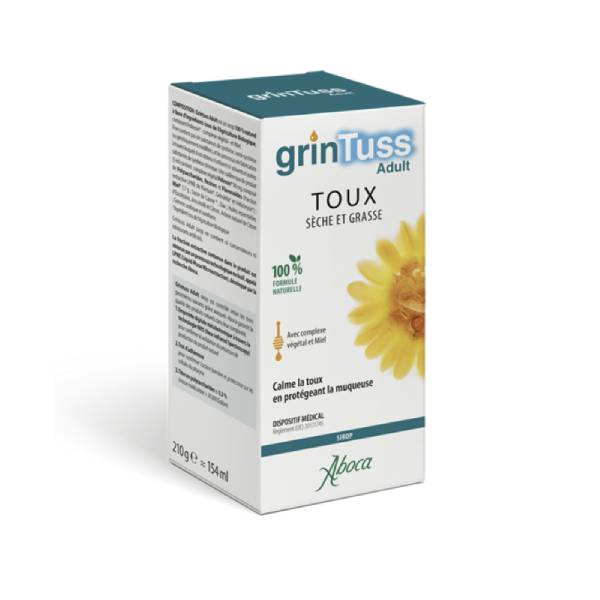 ABOCA Grintuss adult sirop 210g - Parapharmacie - Pharmarket