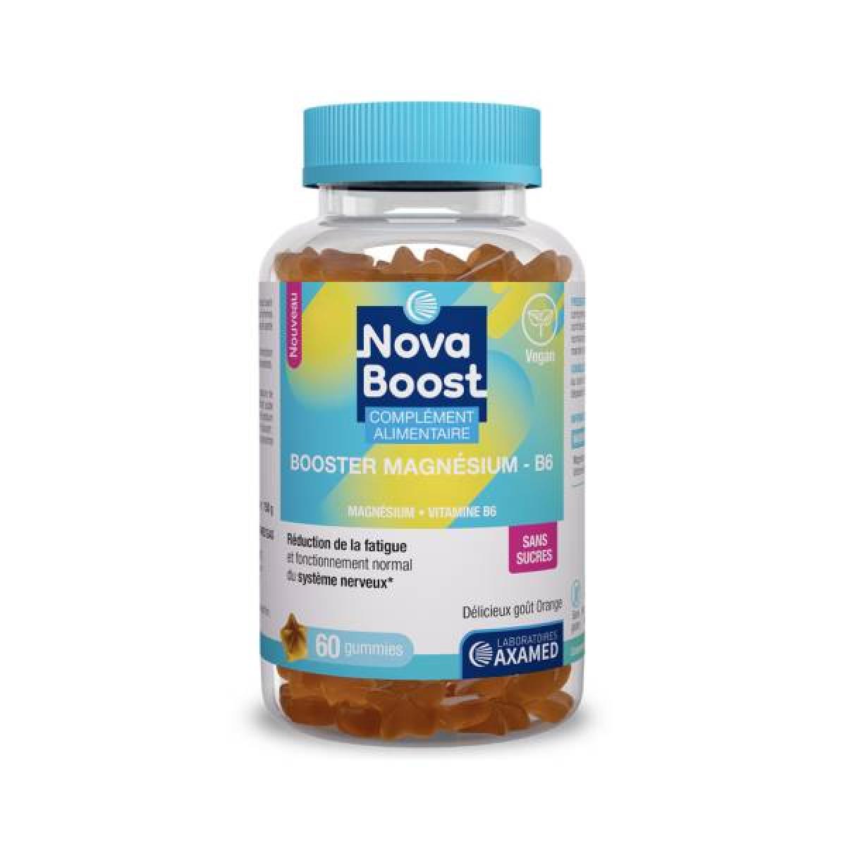 NOVABOOST Booster magnésium B6 60 gummies - Parapharmacie - Pharmarket