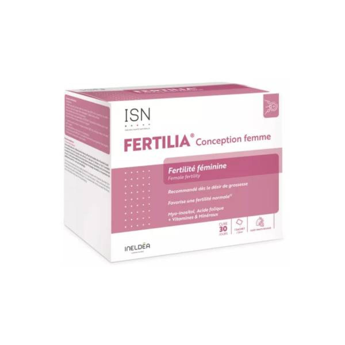 INELDEA Fertilia conception femme 30 sachets - Parapharmacie - Pharmarket