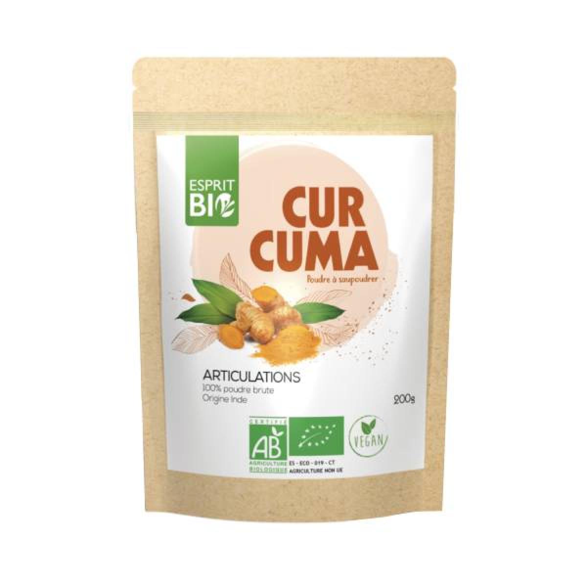 ESPRIT BIO Poudre de curcuma bio 200g - Parapharmacie - Pharmarket