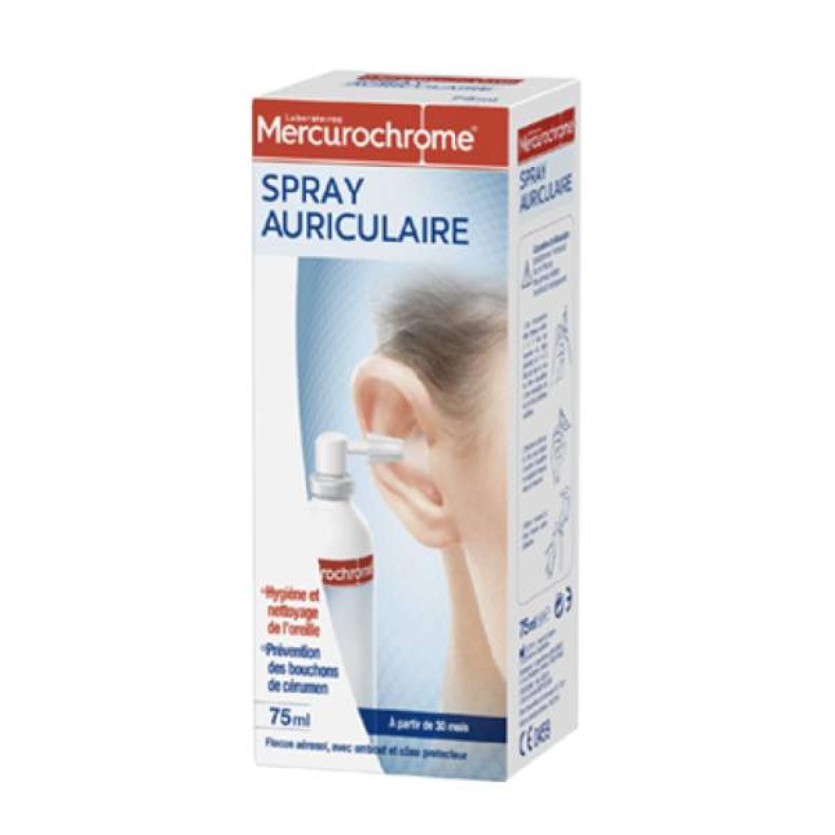 MERCUROCHROME Spray auriculaire 75ml - Parapharmacie - Pharmarket