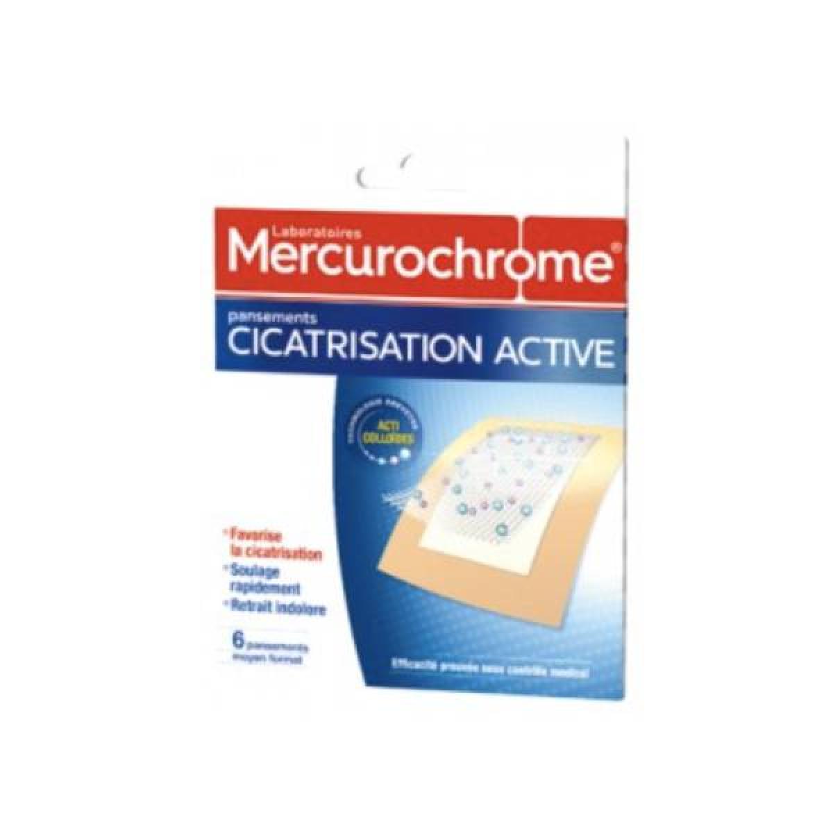 MERCUROCHROME 6 pansements cicatrisation active - Parapharmacie ...