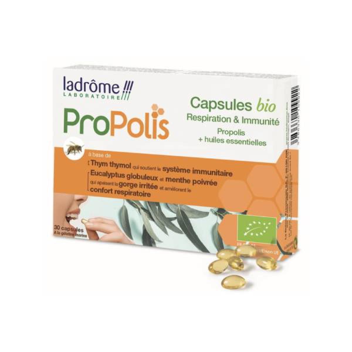 LADRÔME Propolis bio respiration immunité 30 capsules - Parapharmacie ...