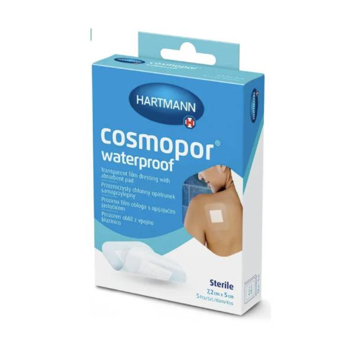 HARTMANN Cosmopor waterproof 5 pansements Imperméables 7,2x5cm ...