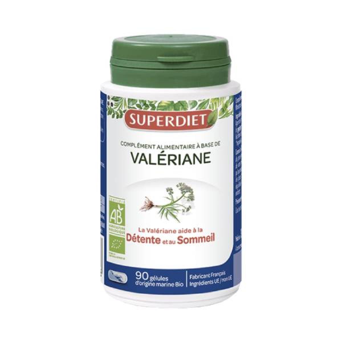 SUPER DIET Valériane bio 90 gélules - Parapharmacie - Pharmarket