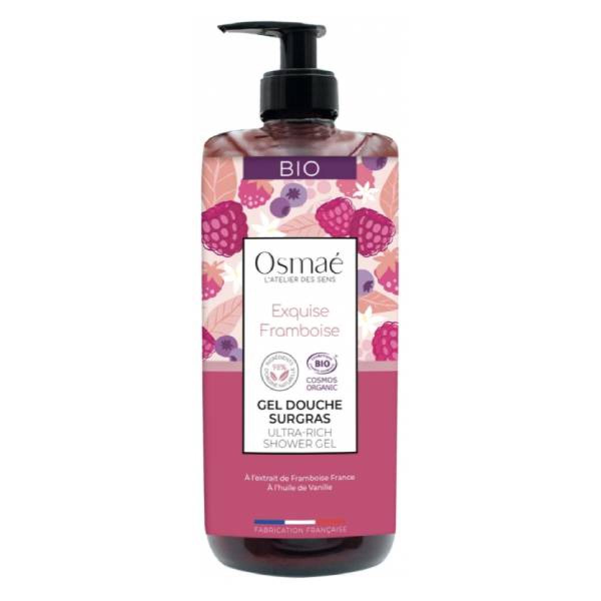 OSMAÉ Gel douche surgras exquise framboise bio 1L - Parapharmacie ...