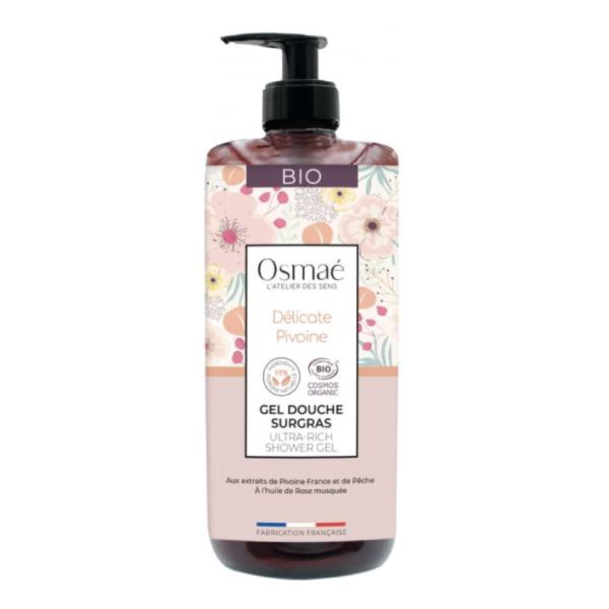 OSMAÉ Gel douche surgras délicate pivoine bio 1L - Parapharmacie ...