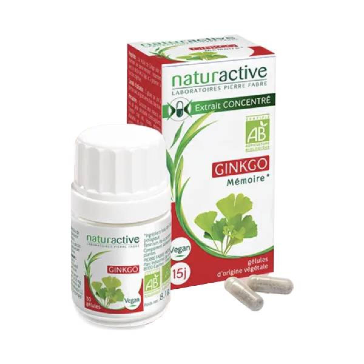 NATURACTIVE Ginkgo bio 60 gélules - Parapharmacie - Pharmarket