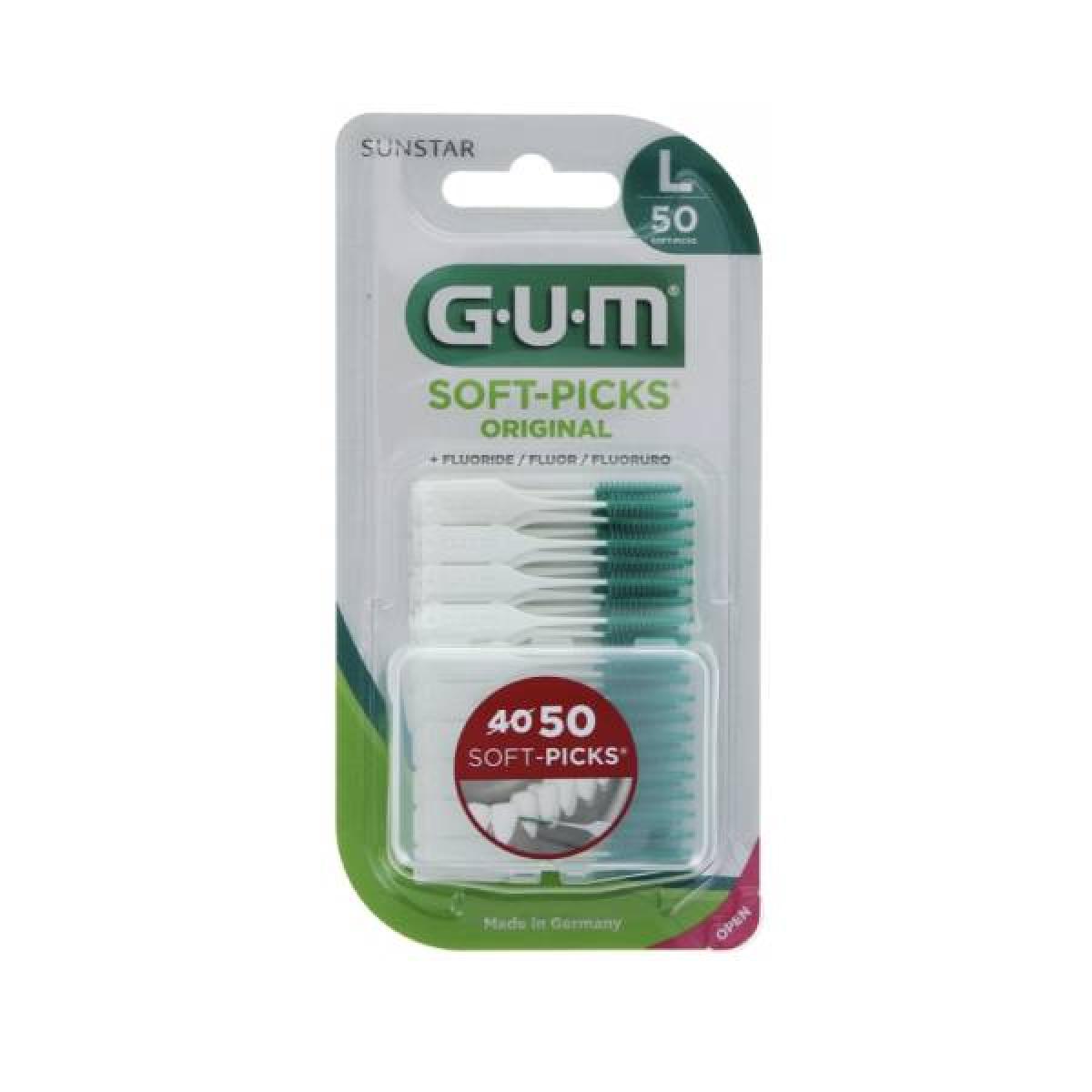 G.U.M Soft-picks original taille large 50 unités - Parapharmacie ...