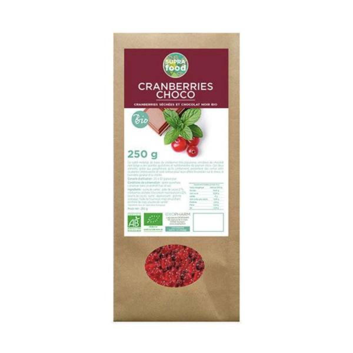 EXOPHARM Cranberries choco bio 250g - Parapharmacie - Pharmarket