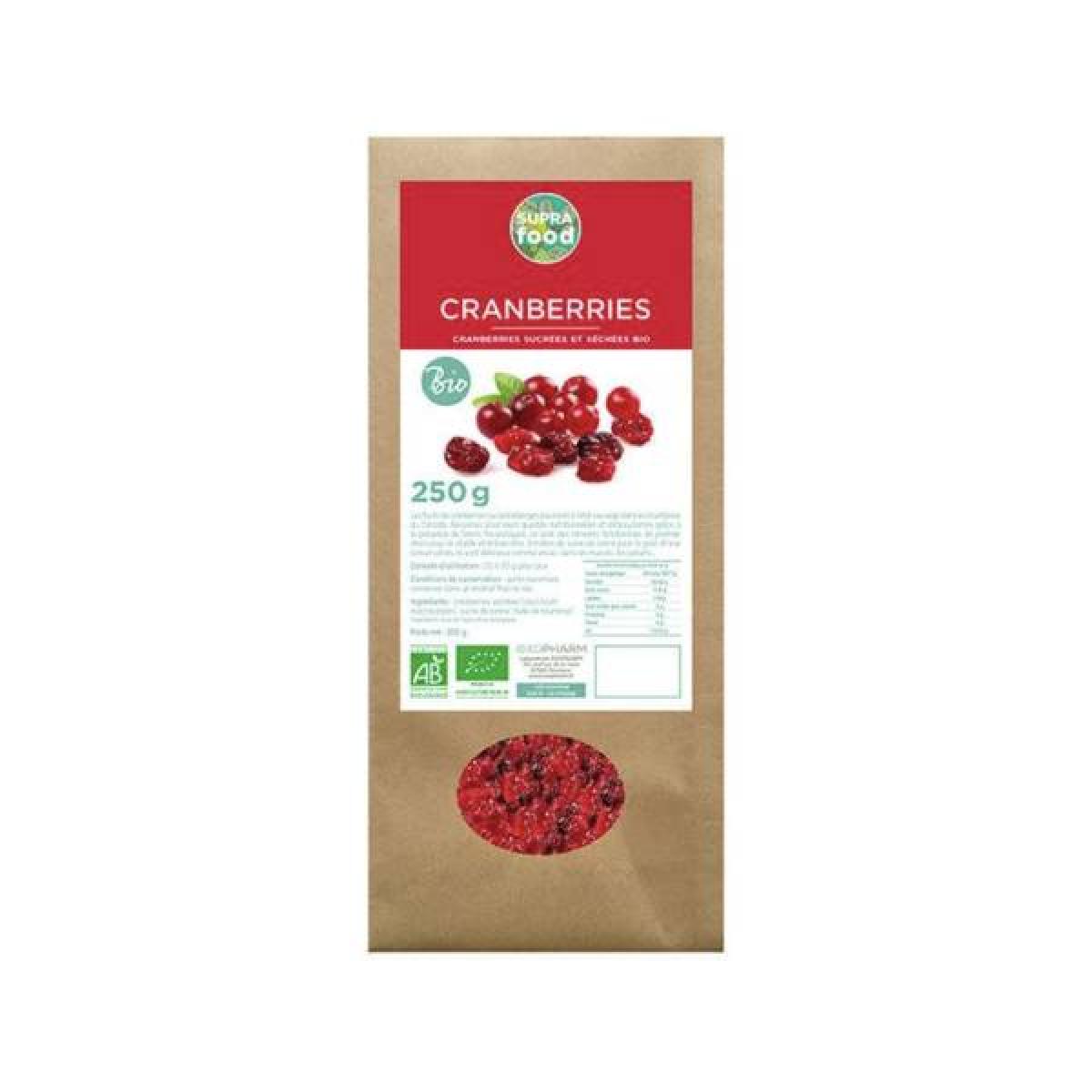 EXOPHARM Cranberries bio 250g - Parapharmacie - Pharmarket