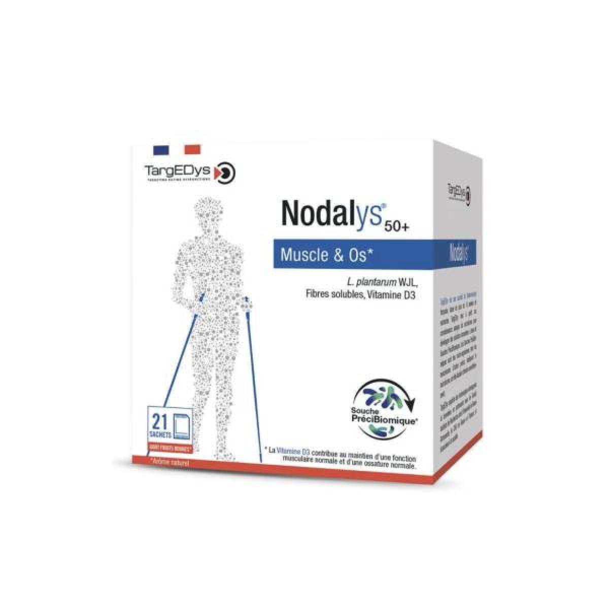 TARGEDYS Nodalys 50+ muscle & os 21 sachets - Parapharmacie - Pharmarket