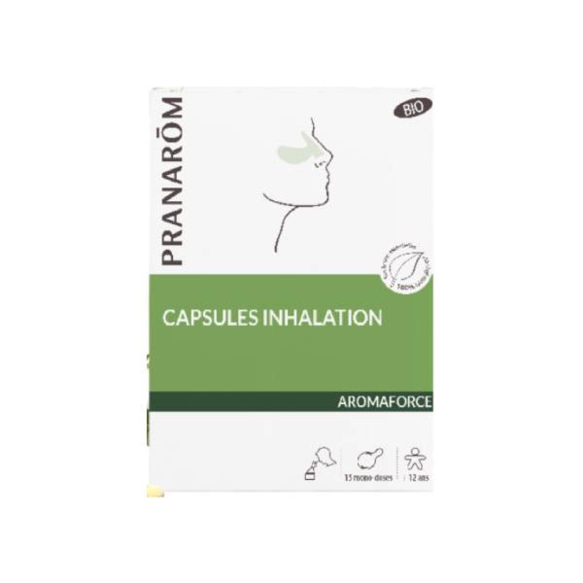 PRANAROM Aromaforce capsules inhalation 15 mono-doses - Parapharmacie ...