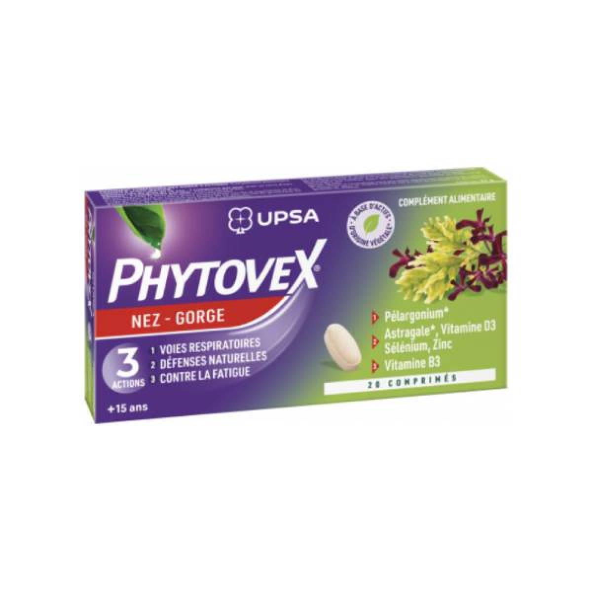 UPSA Phytovex nez gorge 20 comprimés - Parapharmacie - Pharmarket