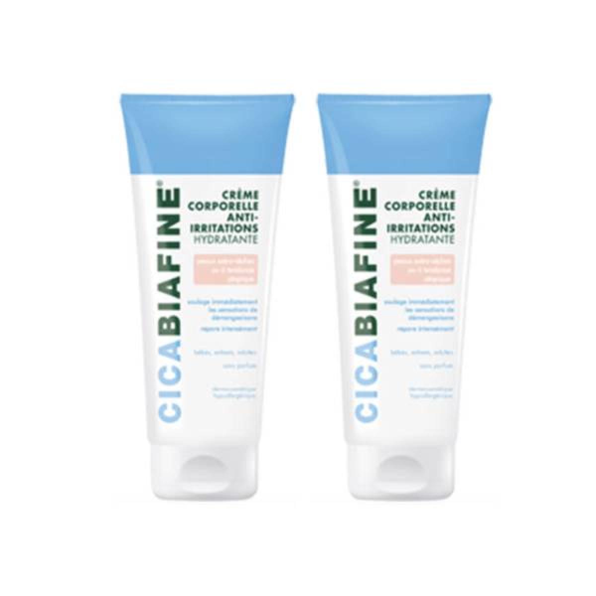 BIAFINE Cicabiafine crème hydratante corps lot 2x200ml - Parapharmacie ...