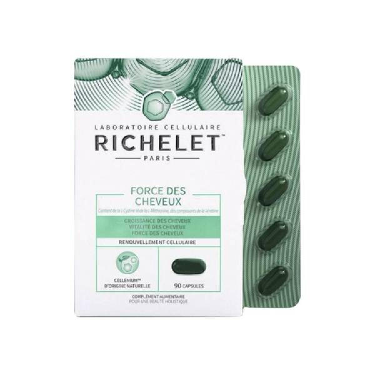 RICHELET Force des cheveux 90 capsules - Parapharmacie - Pharmarket