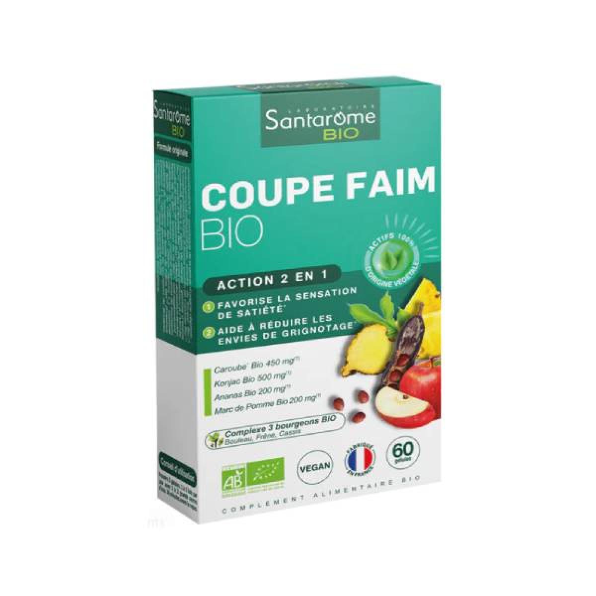 SANTAROME Coupe faim bio 60 comprimés - Parapharmacie - Pharmarket