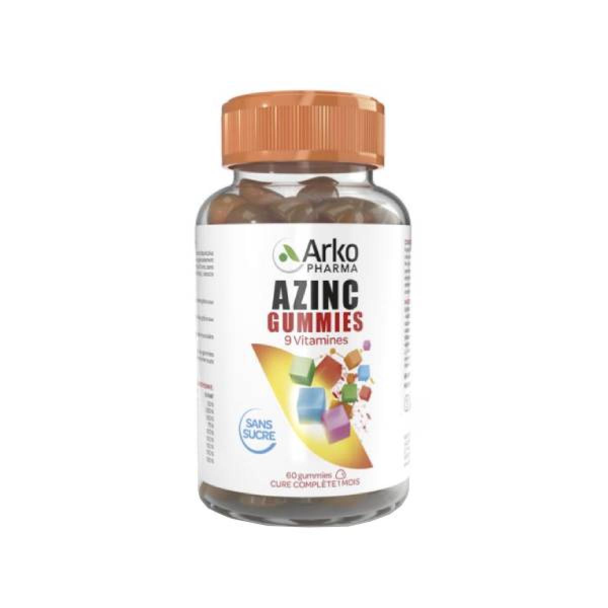 ARKOPHARMA Azinc gummies 9 vitamines 60 gummies - Parapharmacie ...