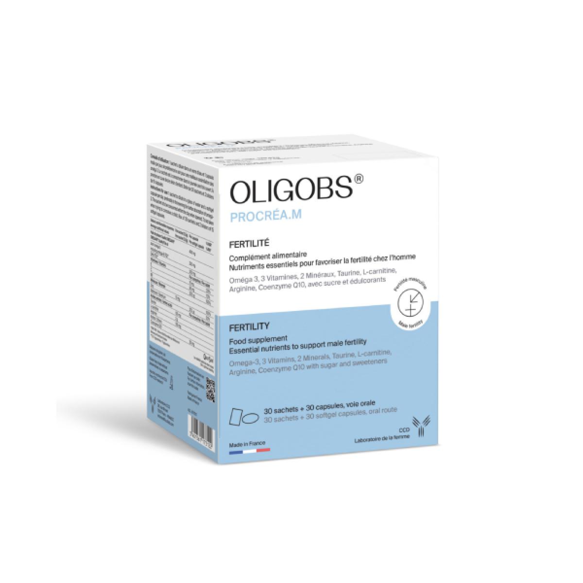 C.C.D Oligobs procréa.M 30 sachets + 30 capsules - Parapharmacie ...