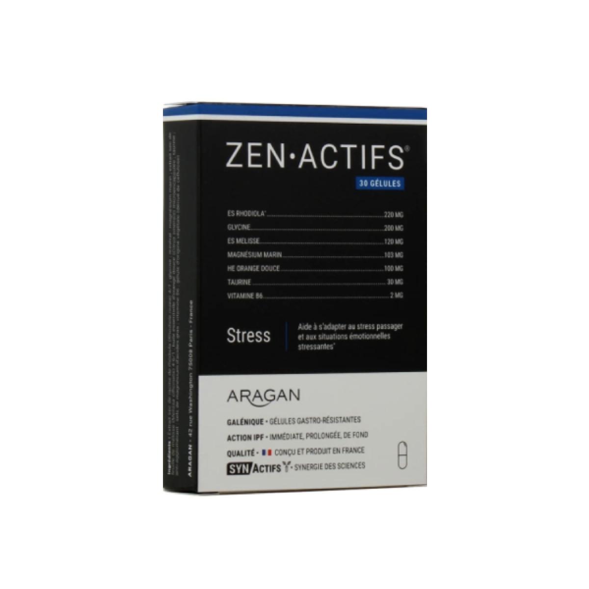 SYNACTIFS Zen actif 30 gélules - Parapharmacie - Pharmarket