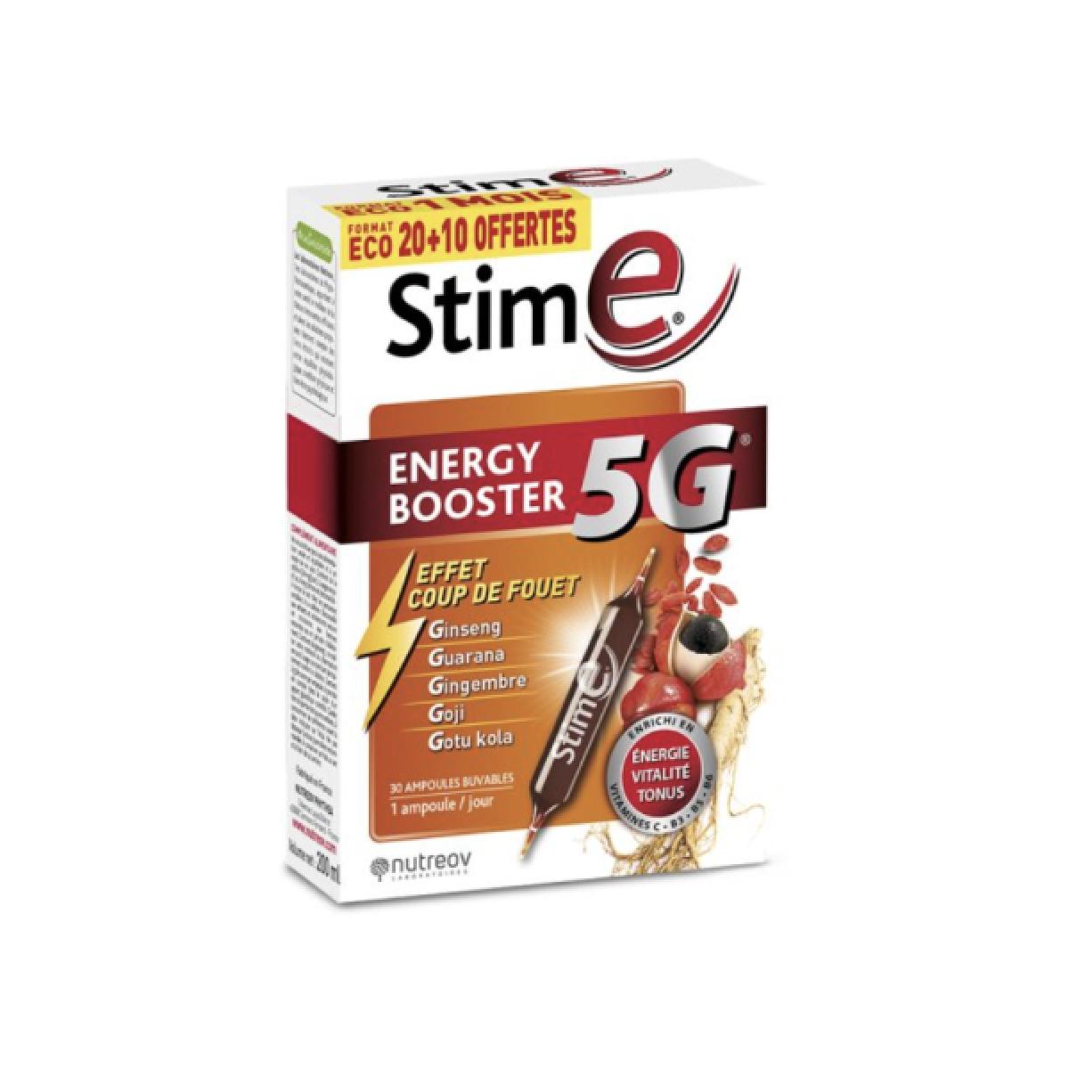 NUTREOV Stim E energy booster 5G 30 ampoules - Parapharmacie - Pharmarket