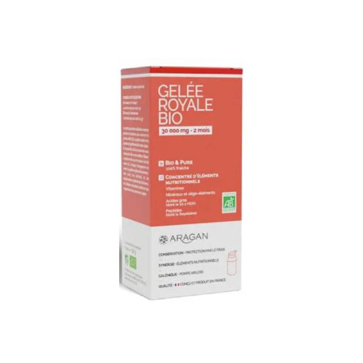 ARAGAN Gelée royale bio 30000mg 15g - Parapharmacie - Pharmarket