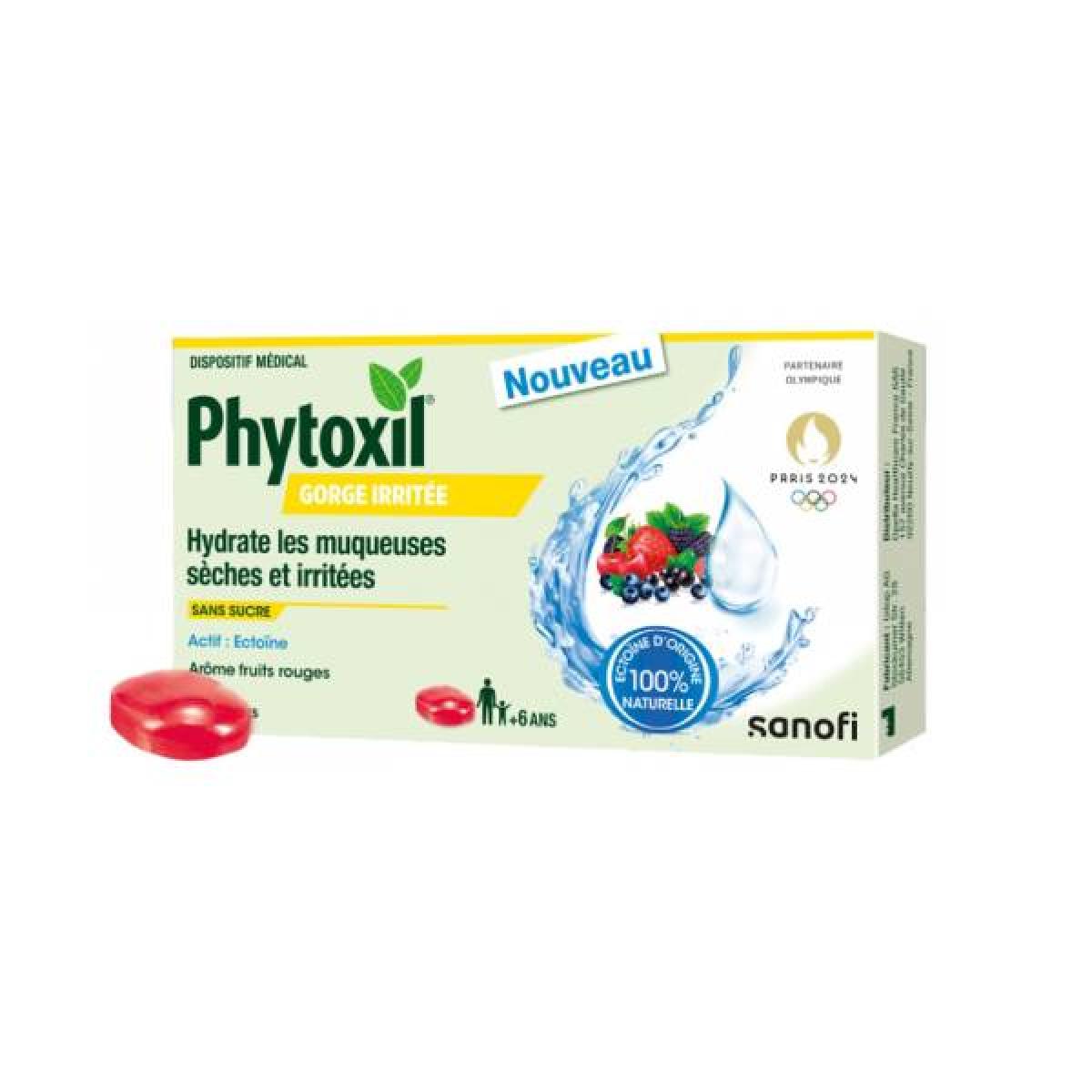 SANOFI Phytoxil gorge irritée fruits rouges 16 pastilles ...
