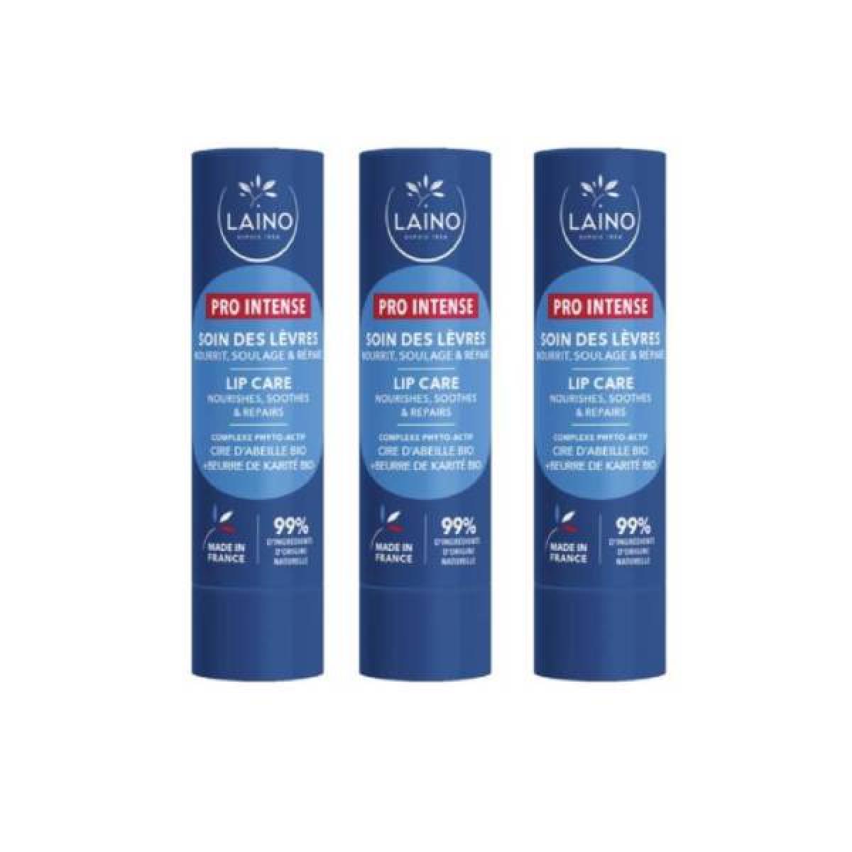LAINO Soin des lèvres pro intense stick lot 3x4g - Parapharmacie ...