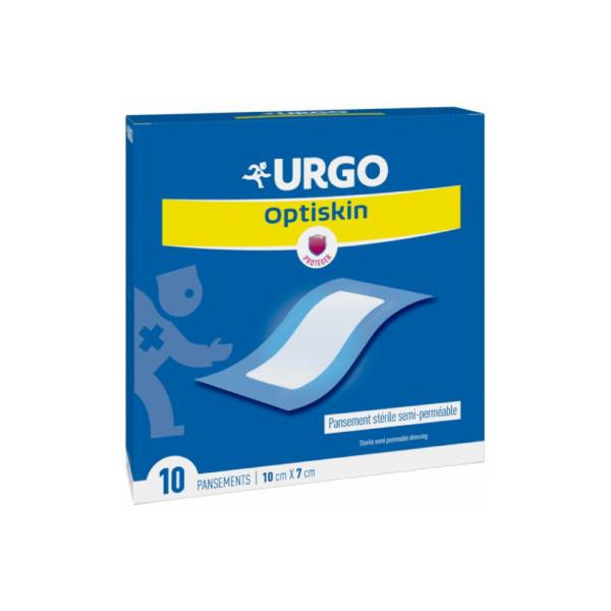 URGO Optiskin 10 pansements stériles semi-perméables 10x7cm ...
