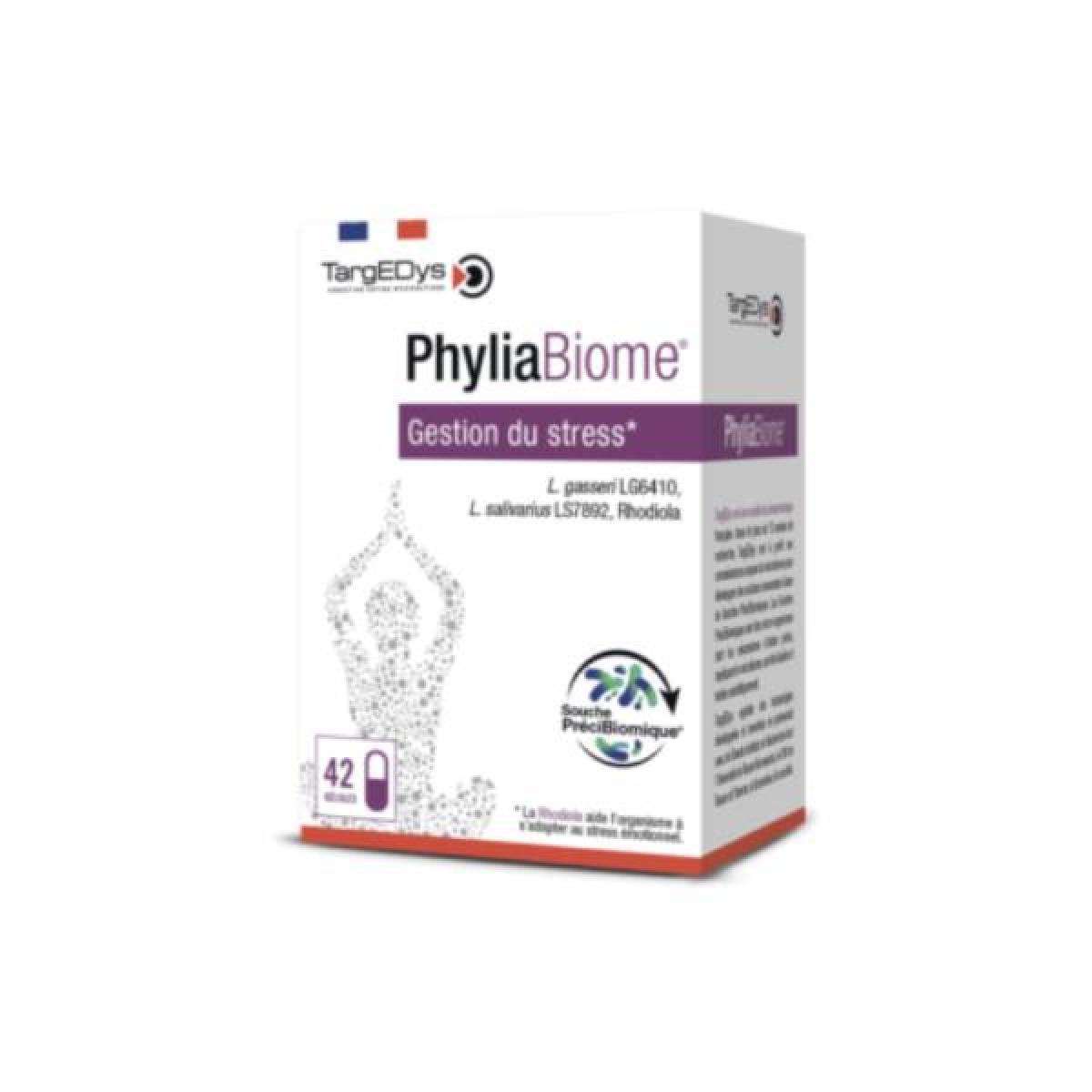 TARGEDYS PhyliaBiome gestion du stress 42 gélules - Parapharmacie ...
