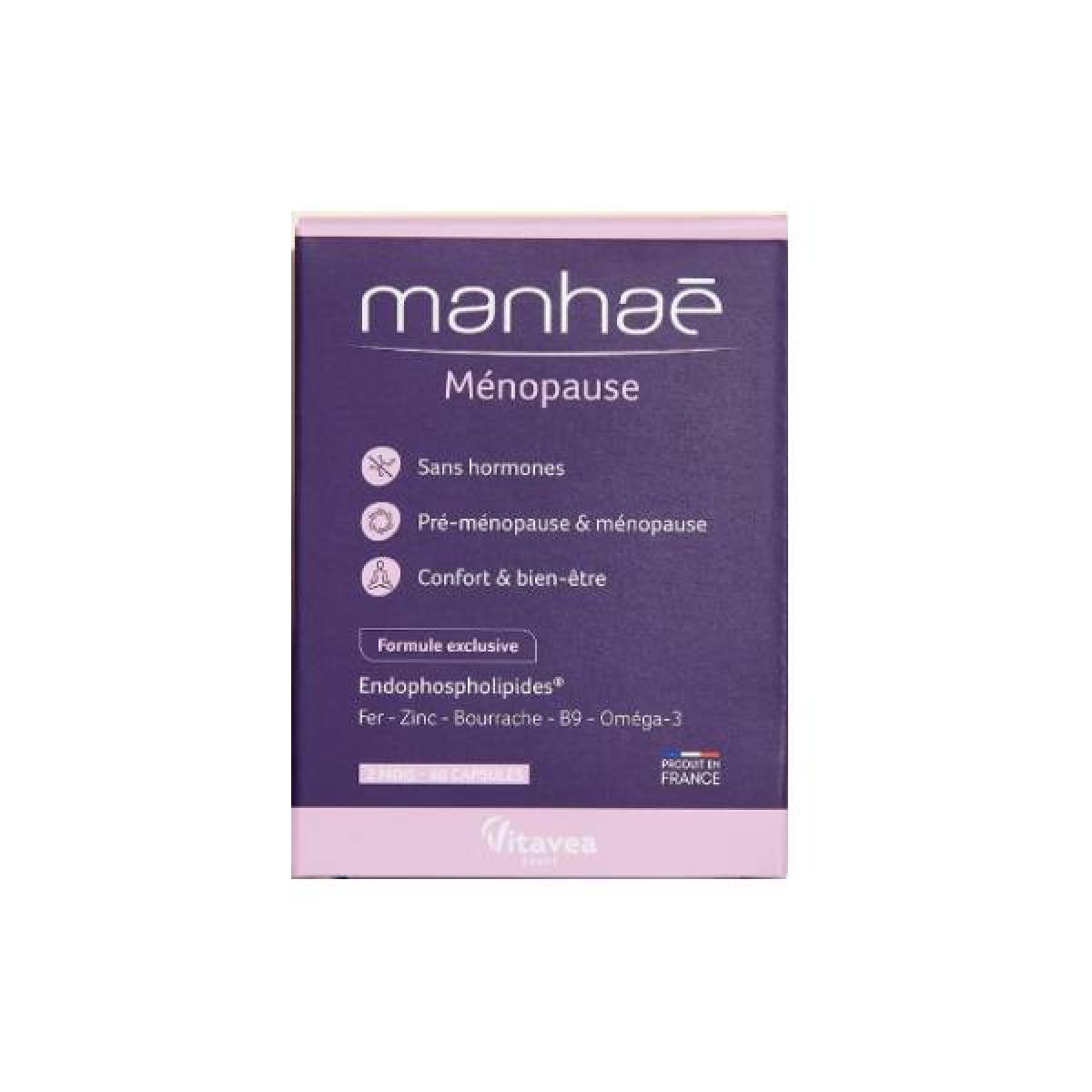 NUTRISANTÉ Manhaé ménopause 60 capsules - Parapharmacie - Pharmarket