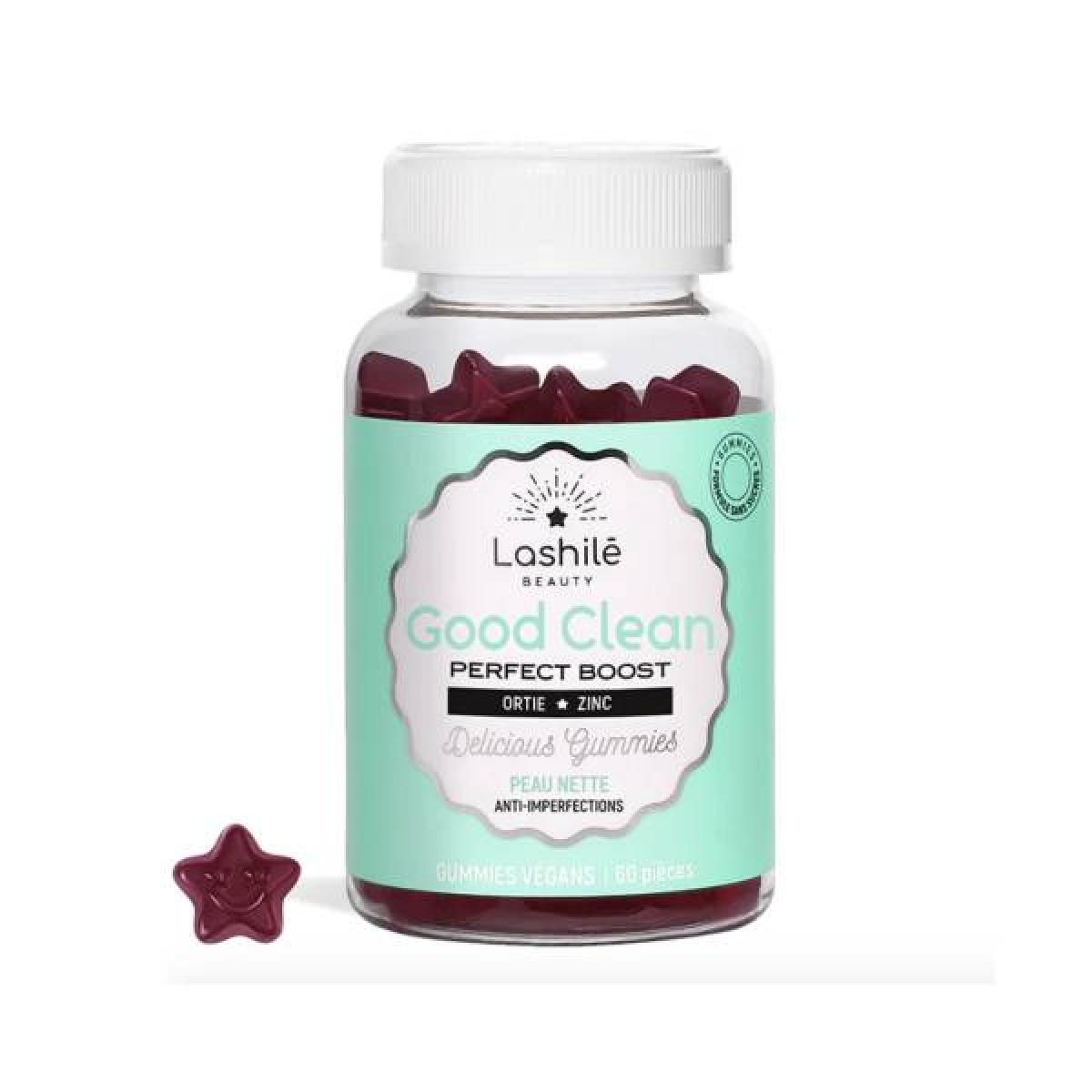 LASHILÉ BEAUTY Good clean perfect boost peau nette 60 gummies ...