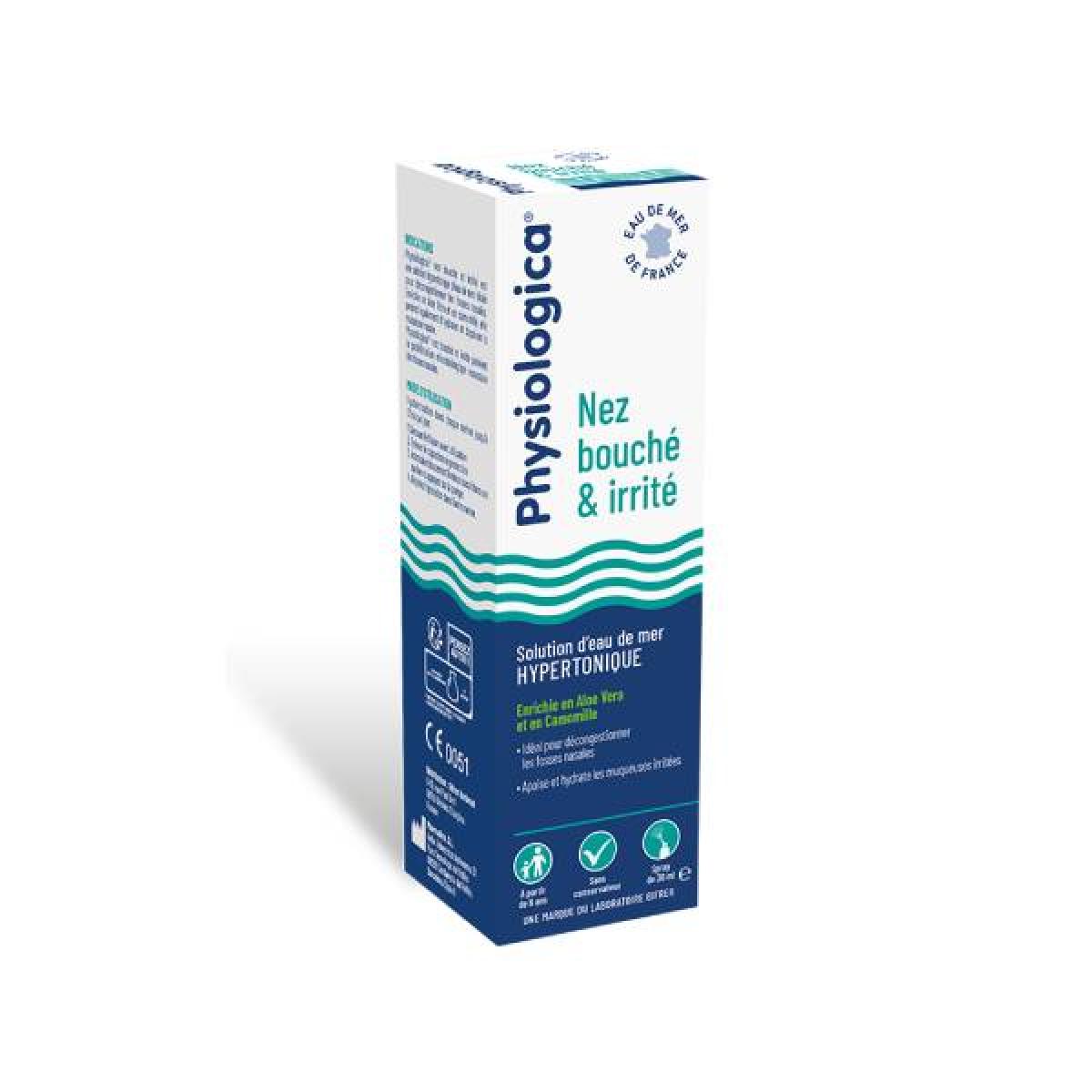 GIFRER Physiologica solution d'eau de mer hypertonique nez bouché et ...
