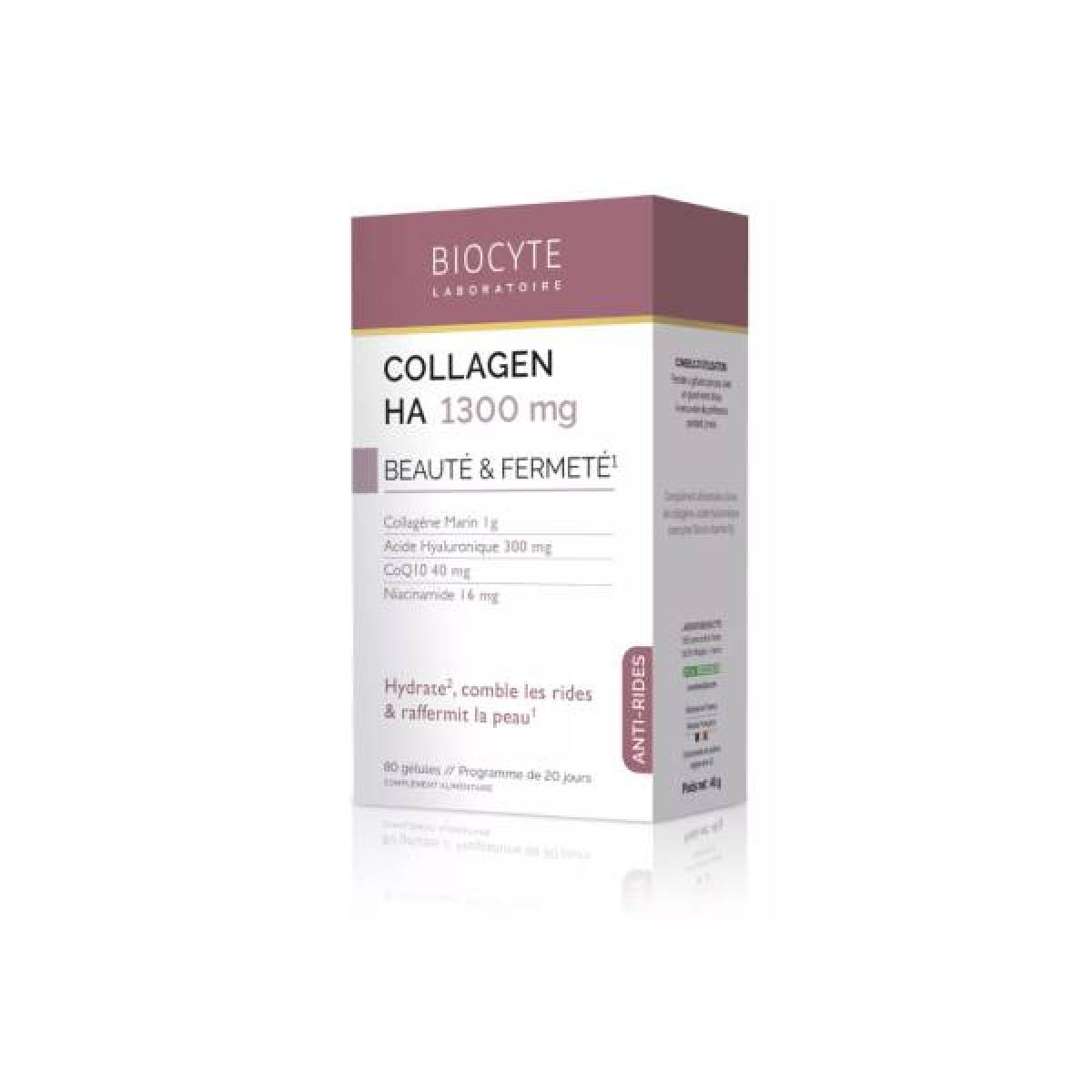 BIOCYTE Collagen HA 1300mg 80 gélules - Parapharmacie - Pharmarket