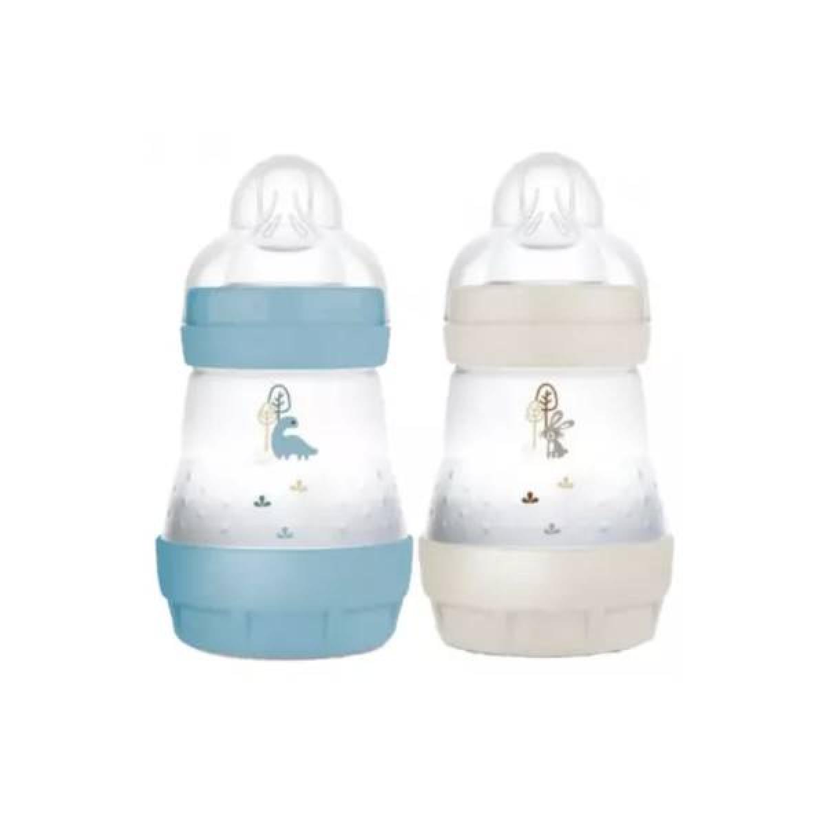 MAM 2 biberons easy start débit 1 bleu gris 0 mois et + 160ml ...