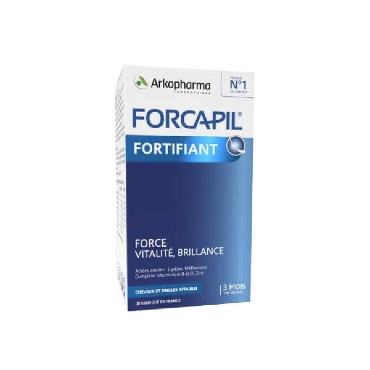 ARKOPHARMA Forcapil fortifiant cheveux et ongles 180 gélules ...