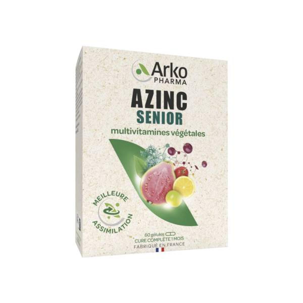 ARKOPHARMA Azinc senior multivitamines 60 gélules - Parapharmacie ...