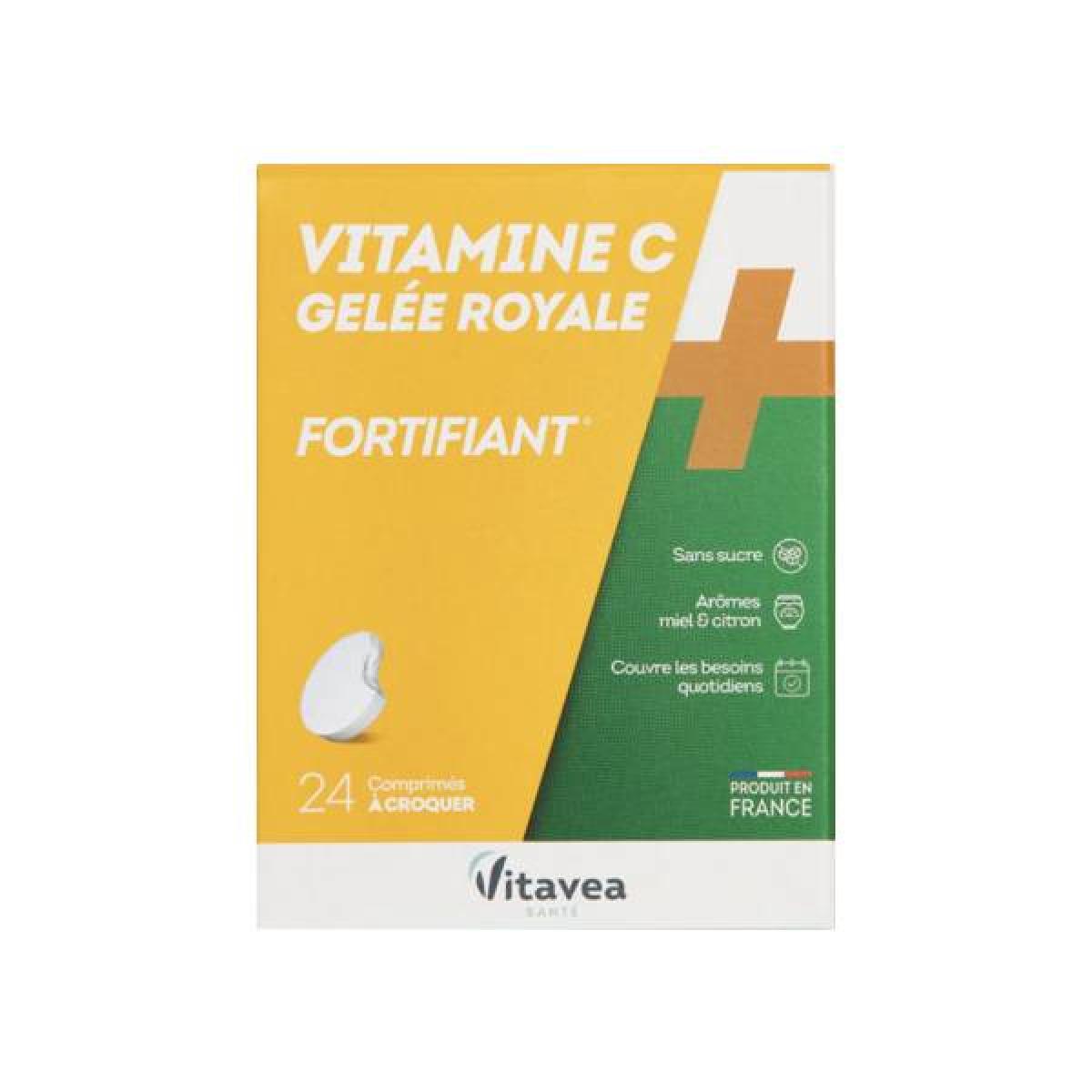 NUTRISANTÉ Vitavea Vitamine C gelée royale fortifiant 24 comprimés à ...