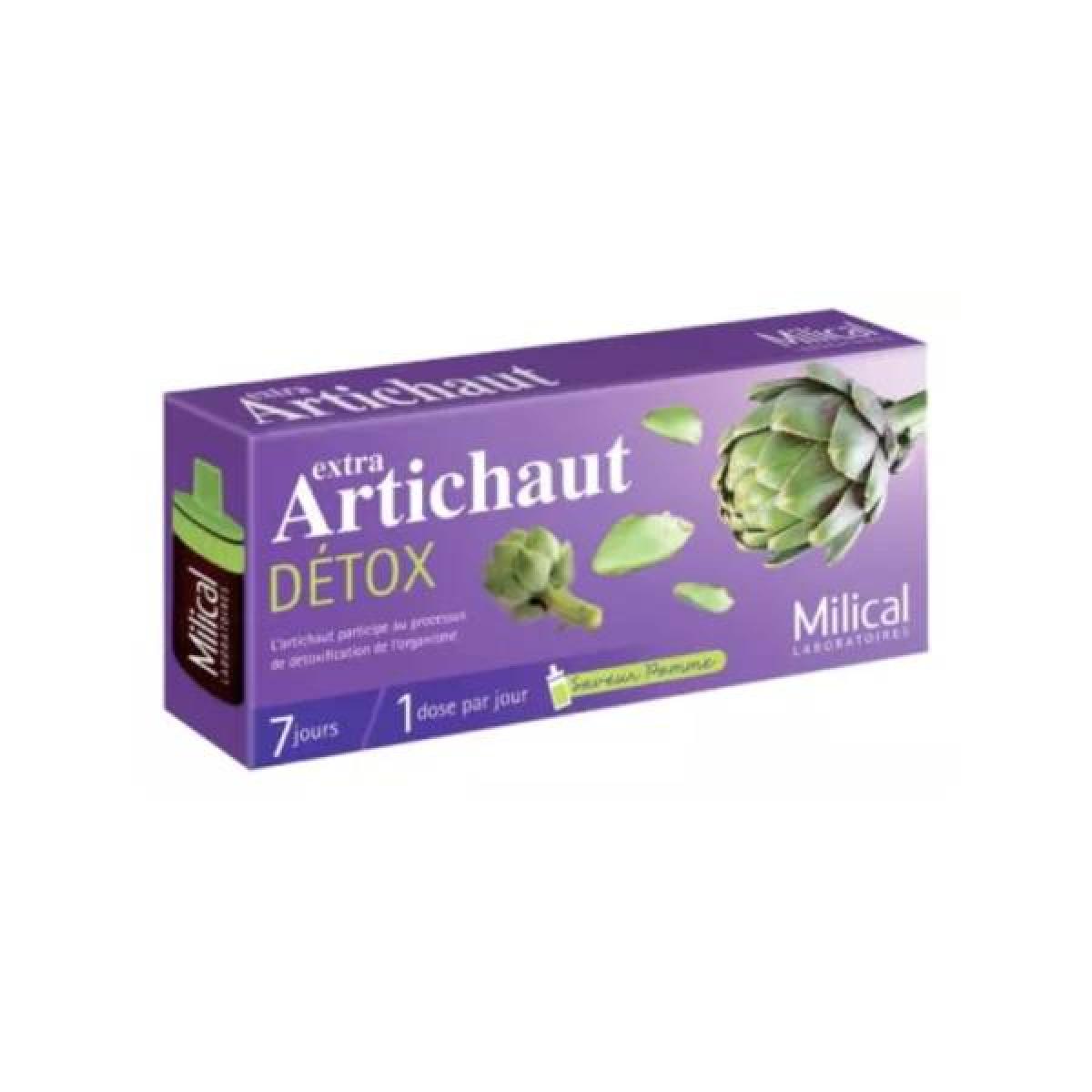 MILICAL Extra artichaut détox 7 doses - Parapharmacie - Pharmarket