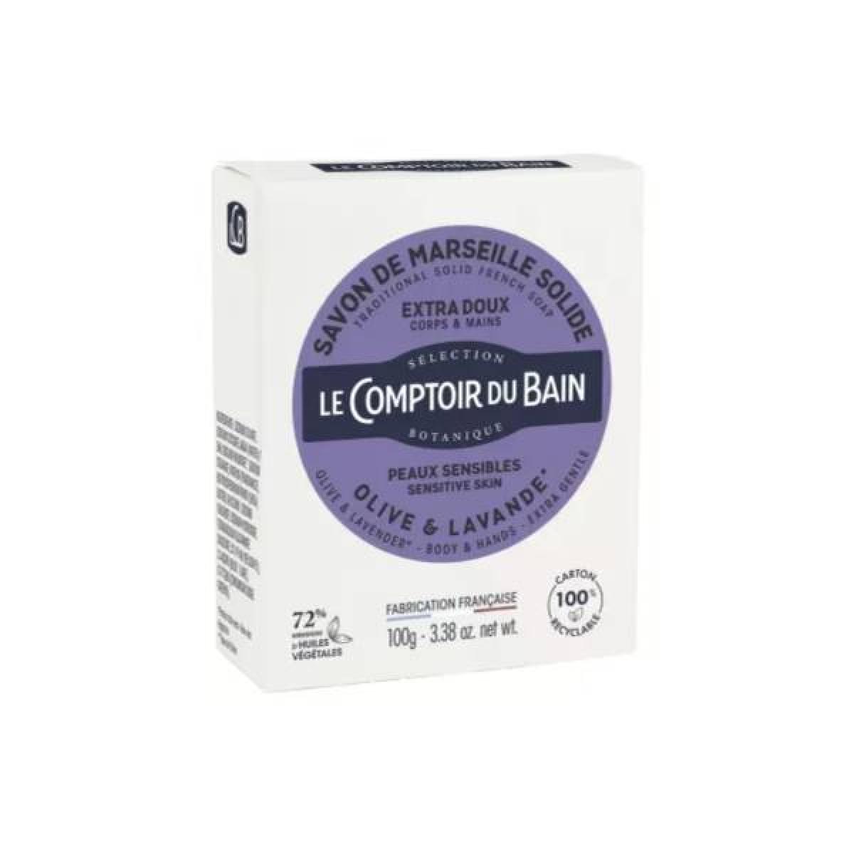 LE COMPTOIR DU BAIN Savon de Marseille solide extra doux olive et ...