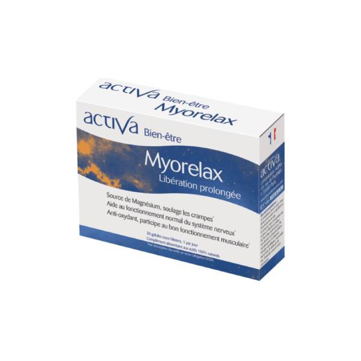 ACTIVA Activa bien-être myorelax 30 gélules - Parapharmacie - Pharmarket
