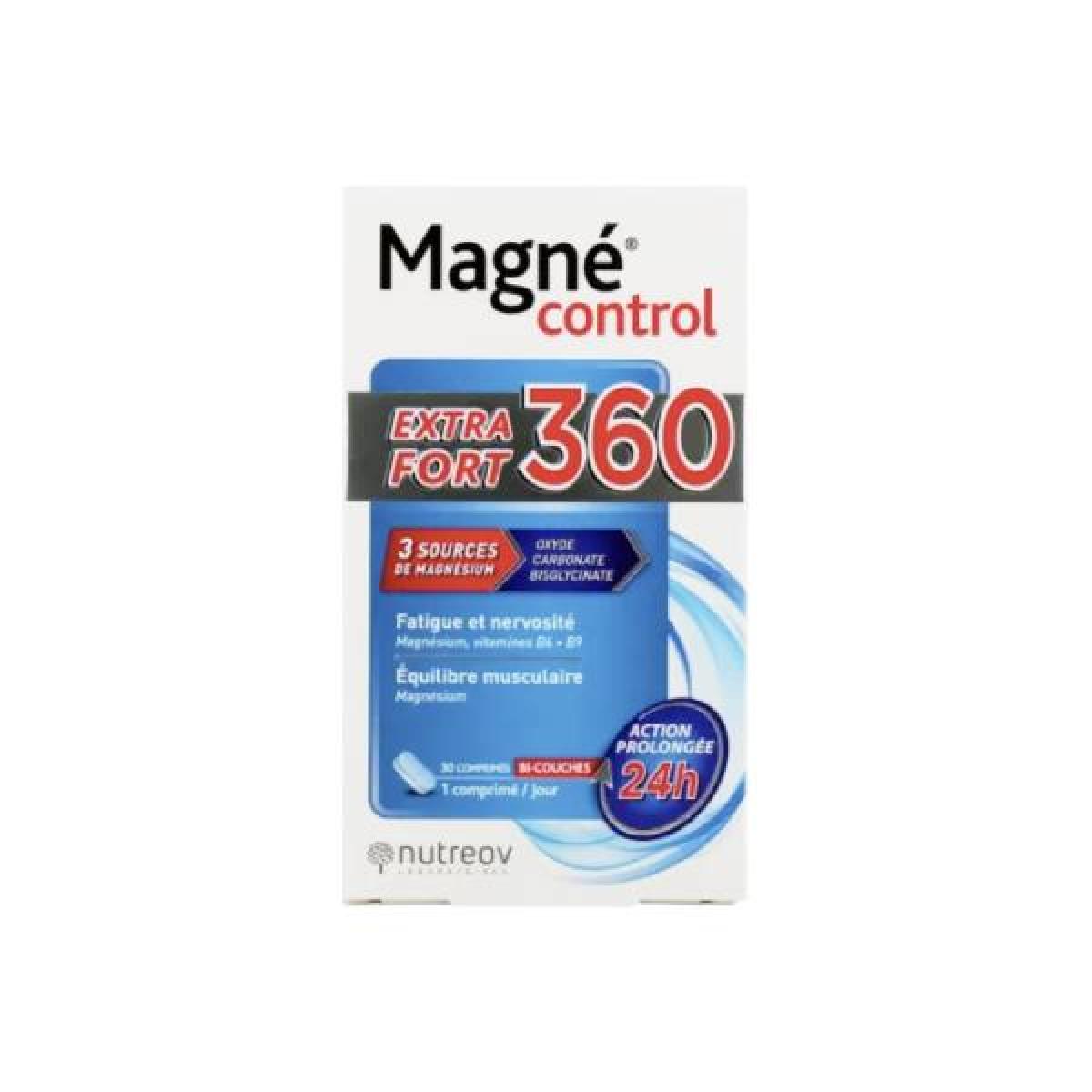 NUTREOV Magné control extra fort 360 30 comprimés - Parapharmacie ...