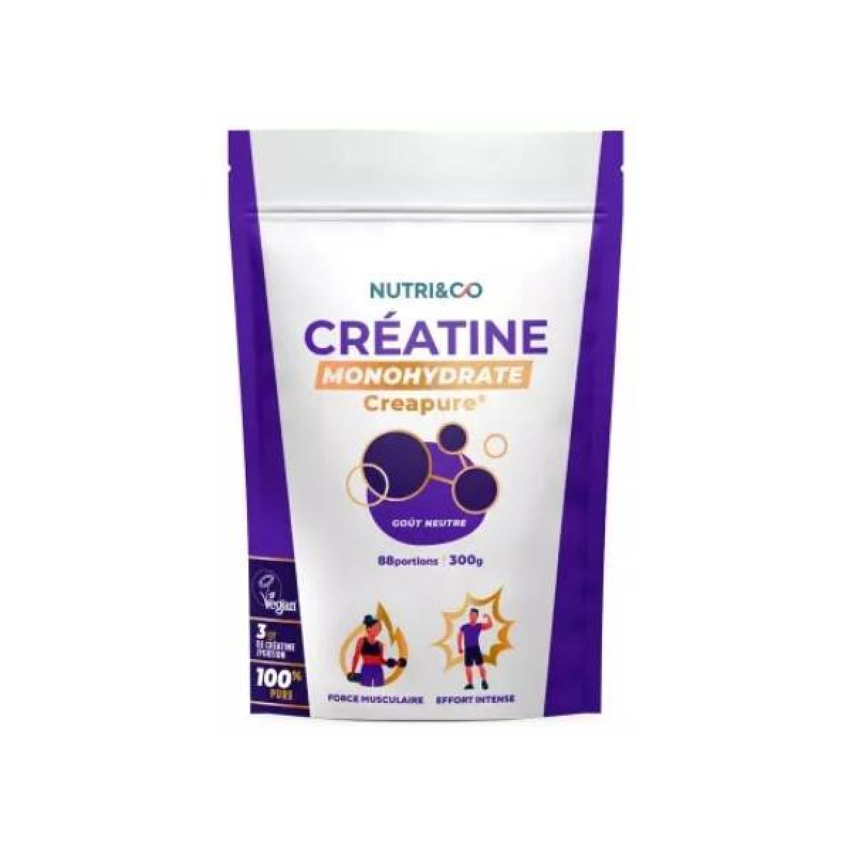 NUTRI & CO Créatine monohydrate creapure 300g - Parapharmacie - Pharmarket