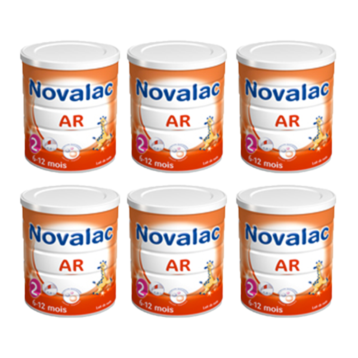 NOVALAC AR 2ème âge 6x800g - Parapharmacie - Pharmarket