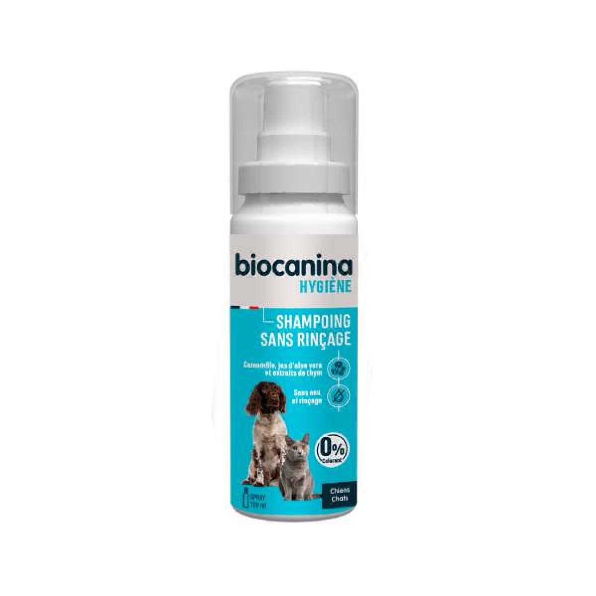 BIOCANINA Hygiène shampoing sans rinçage 100ml - Parapharmacie - Pharmarket