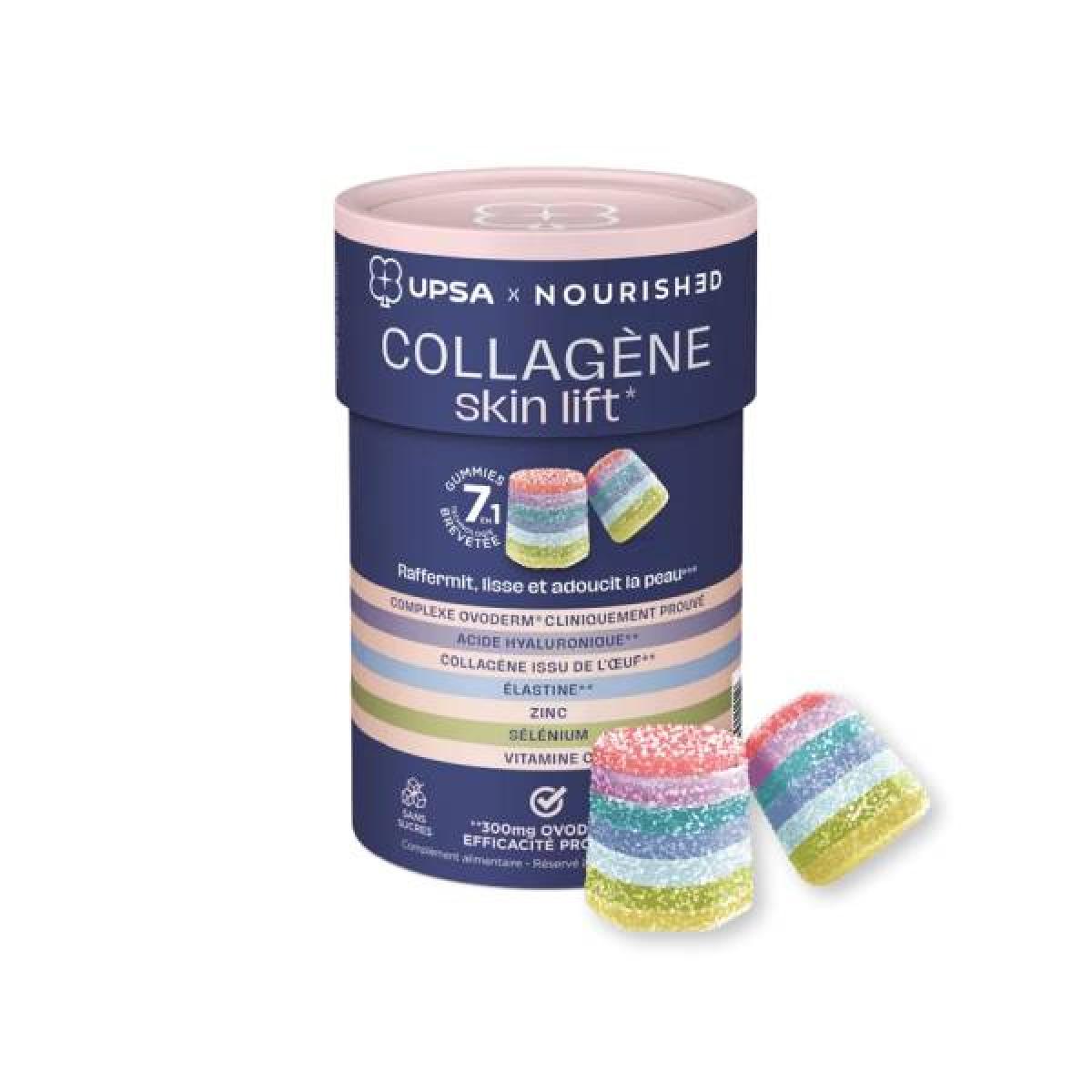 UPSA Nourished 7en1 collagène skin lift 30 gummies - Parapharmacie ...