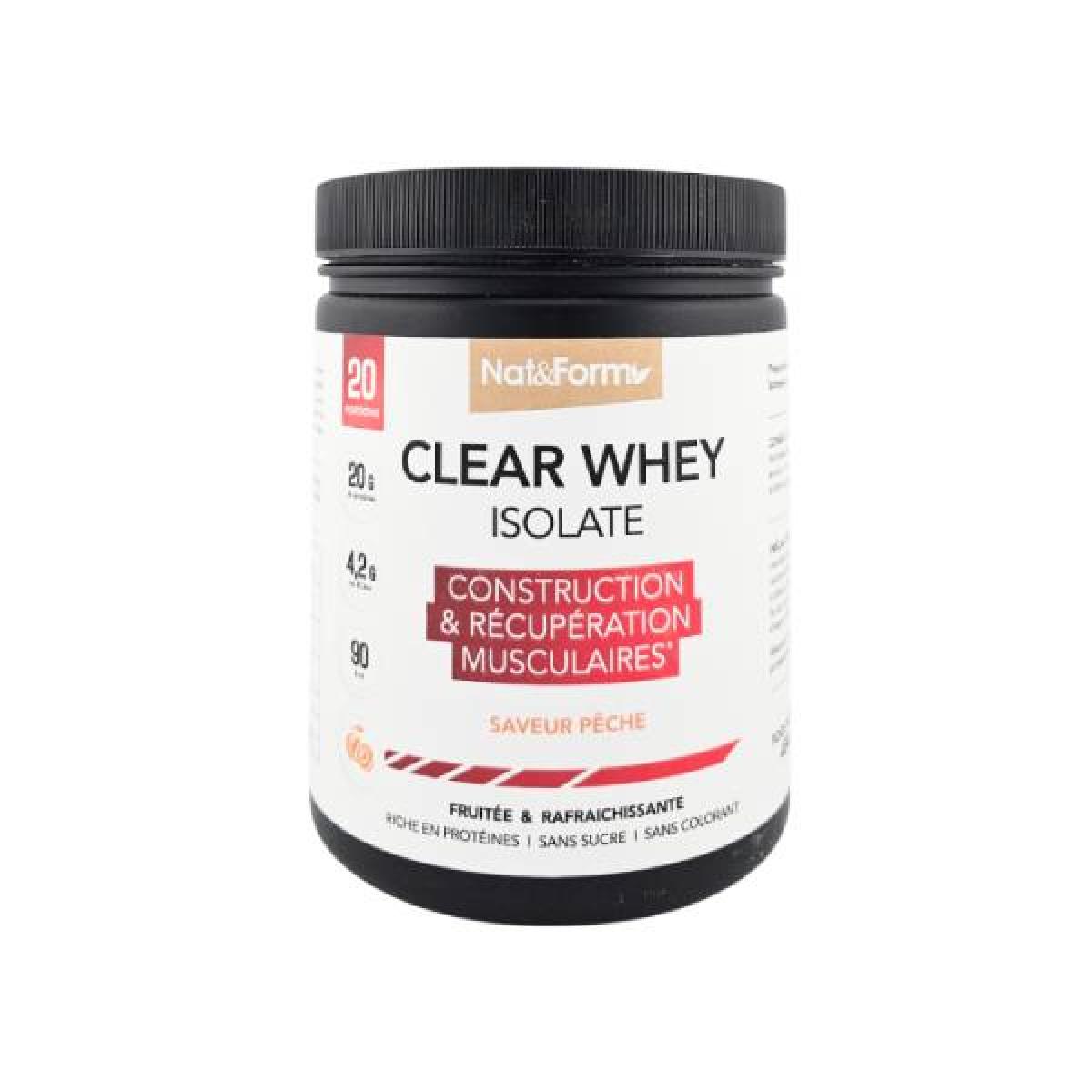 NAT & FORM Clear whey isolate saveur fruits rouges 484g - Parapharmacie ...