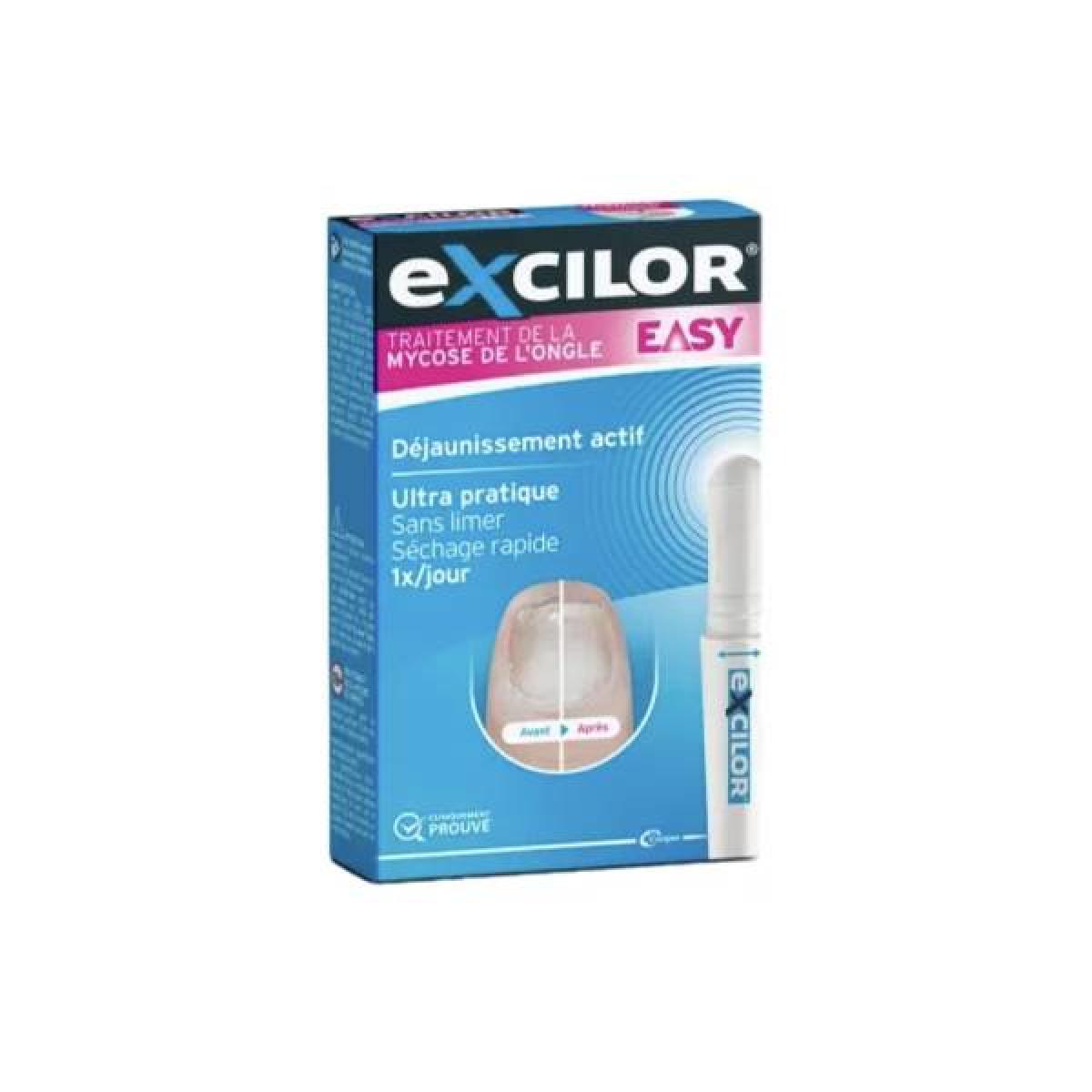 EXCILOR Easy traitement de la mycose de l'ongle déjaunissement actif ...