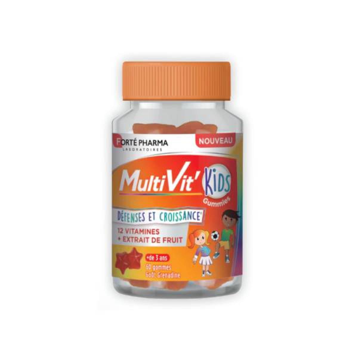 FORTÉ PHARMA MultiVit'Kids 60 gummies - Parapharmacie - Pharmarket